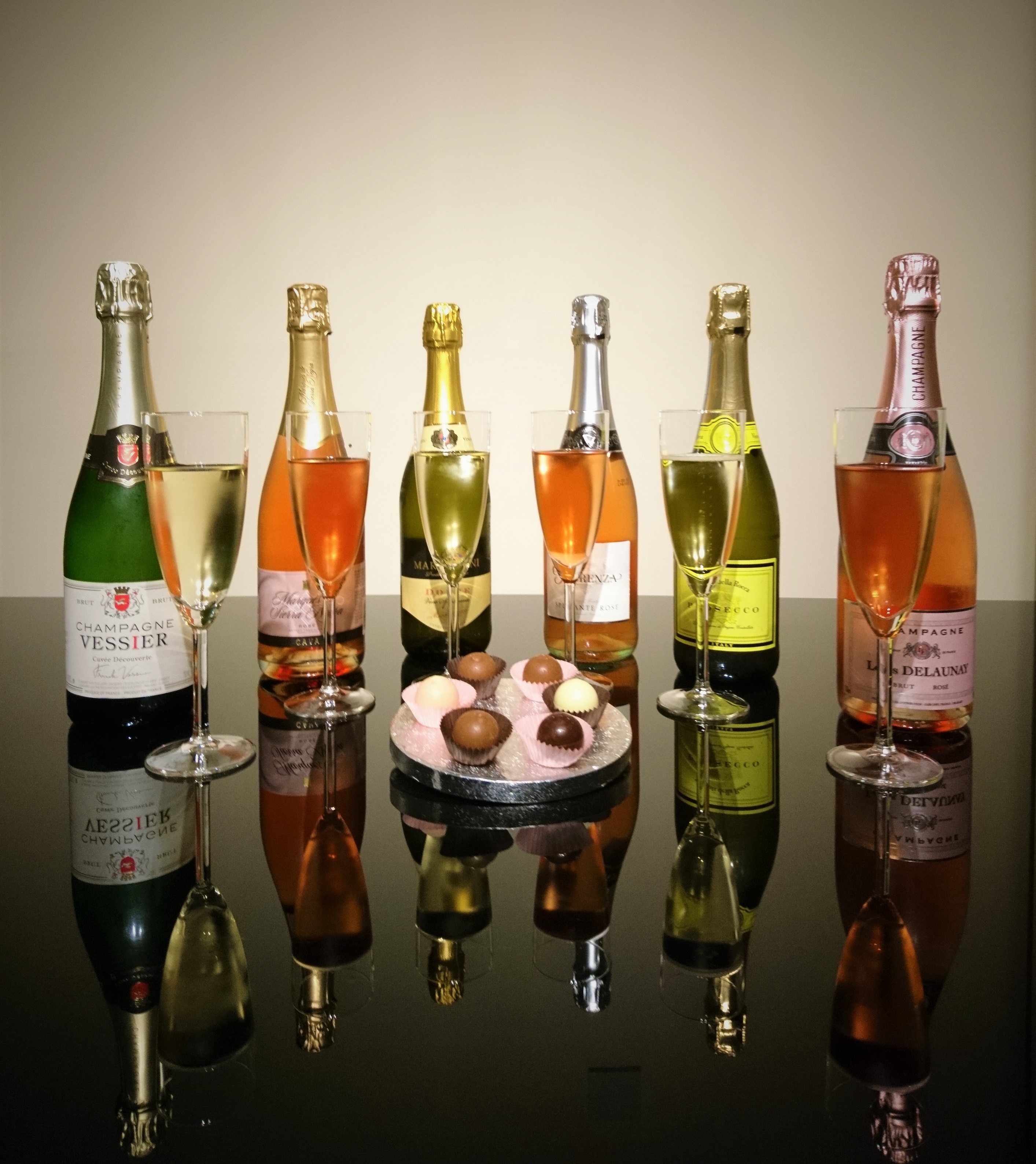 Luxury Champagne, Prosecco and Truffles Tasting - Wine Cottage